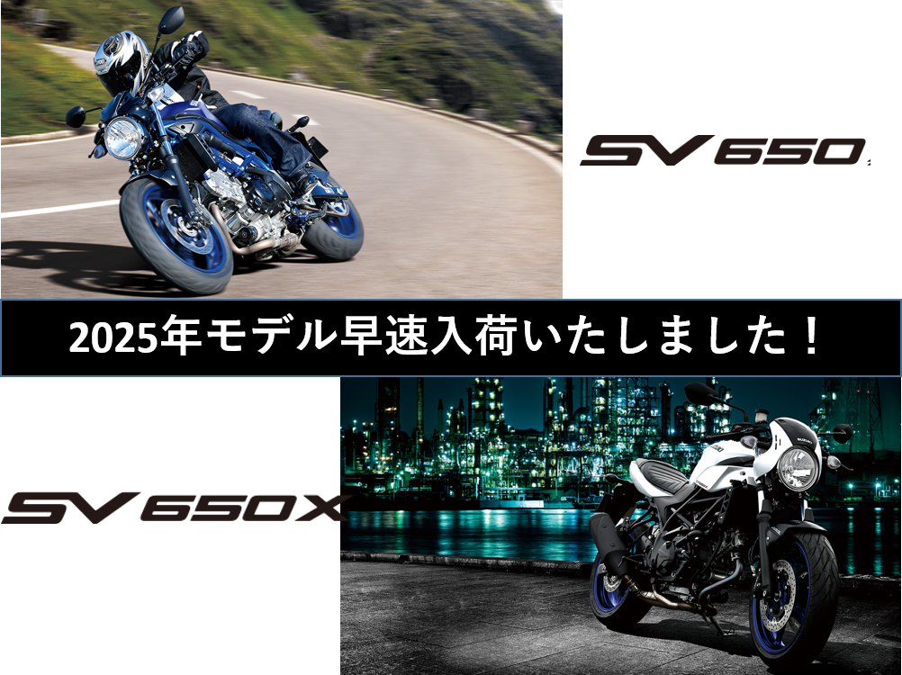 SV650・SV650X 2025年モデル入荷しました！ | スズキワールド多摩